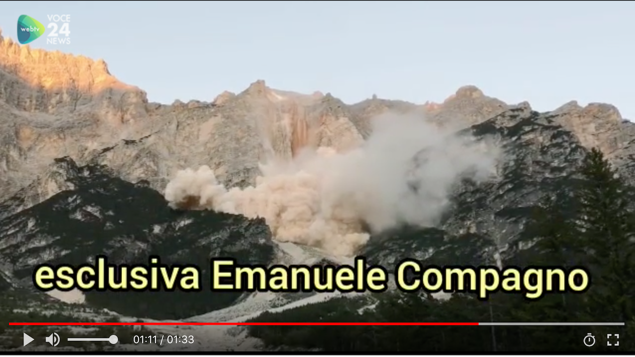 Video shock della Frana del Marcora: "Sta crollando un pezzo di ...